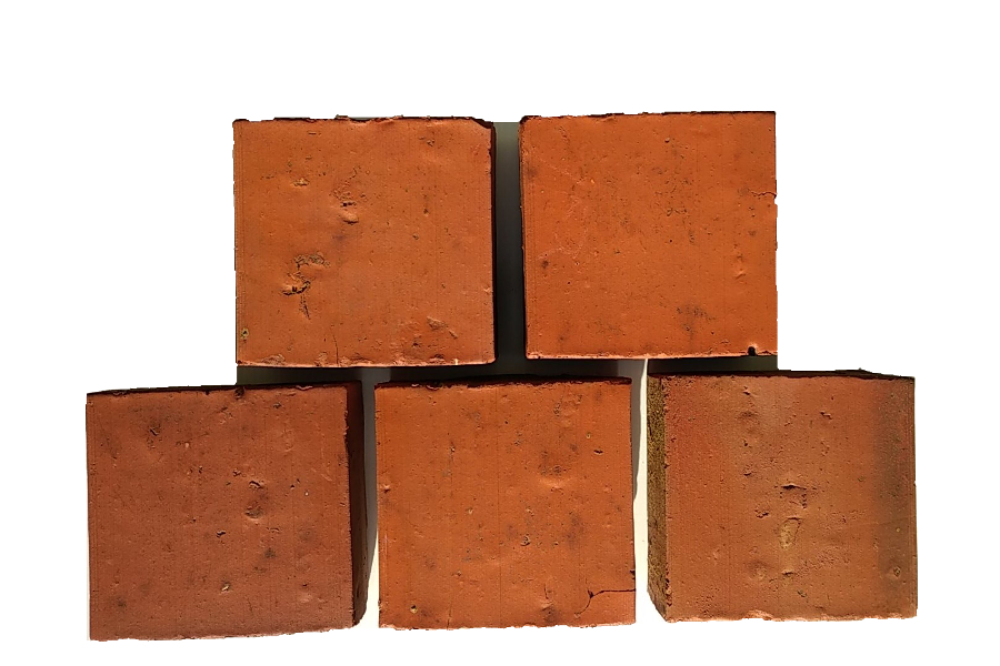 Pavé carréALLONNE Rougeflammé - Briqueterie Dewulf